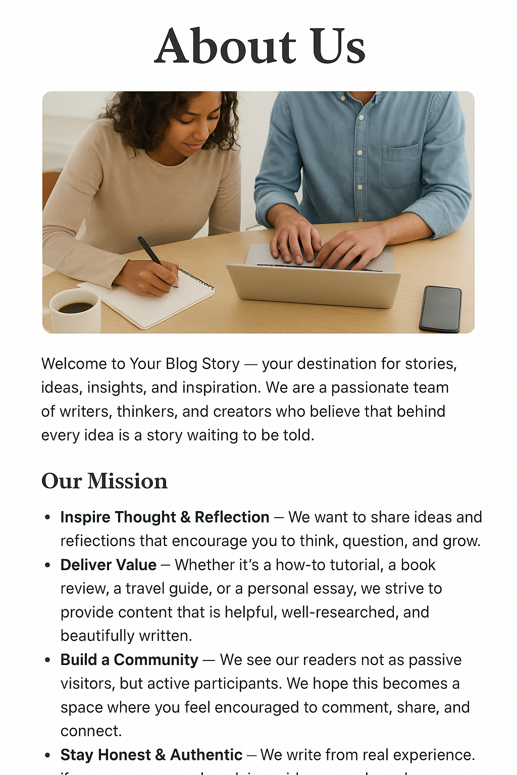YourBlogStory - Your Blog Story